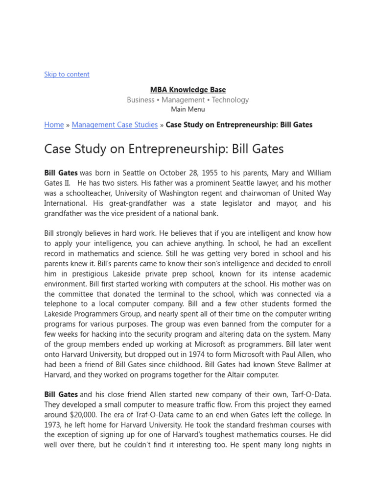 Case Study On Start Up Ecosystem | PDF | Microsoft | Computing