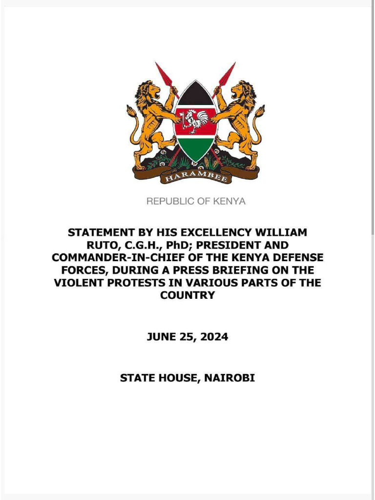 President Statement | PDF