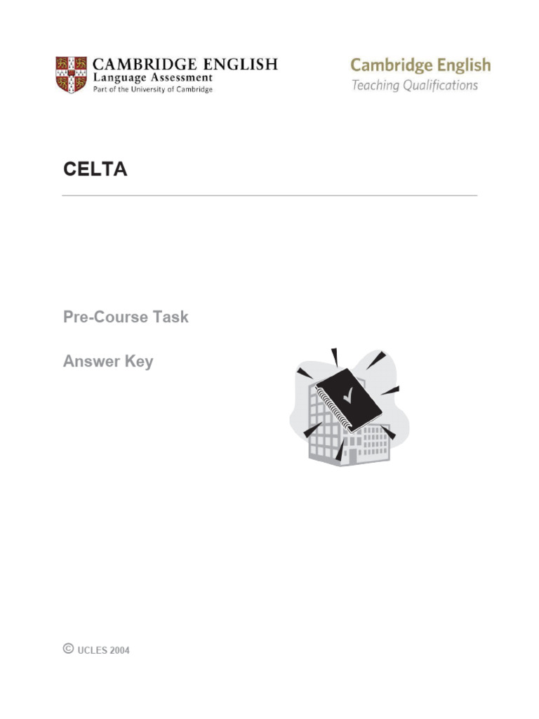 CELTA 2019 precourse task key-đã chuyển đổi | PDF | Reading ...