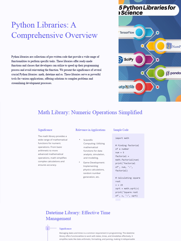 Python Presentation Assignment Pdf Mathematics Python Programming Language