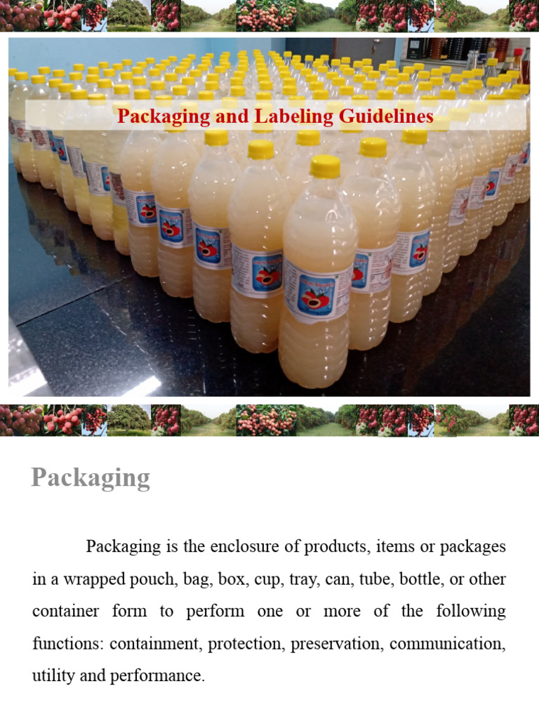 Packaging and Labeling | PDF | Nutrition Facts Label | Packaging And ...