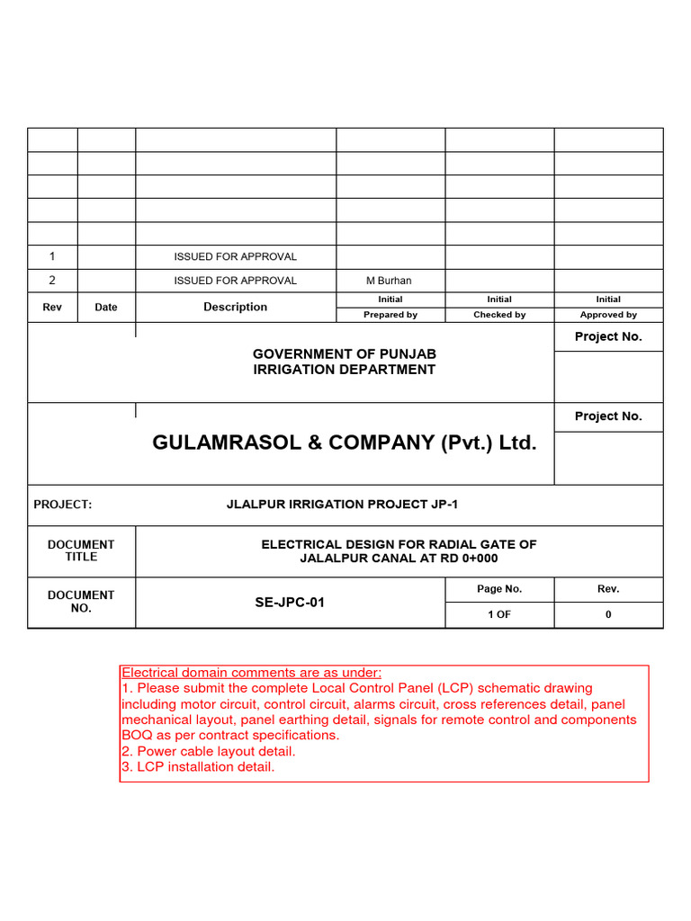 Electrical Design Data Radial Gate - Comments | PDF | Relay | Switch