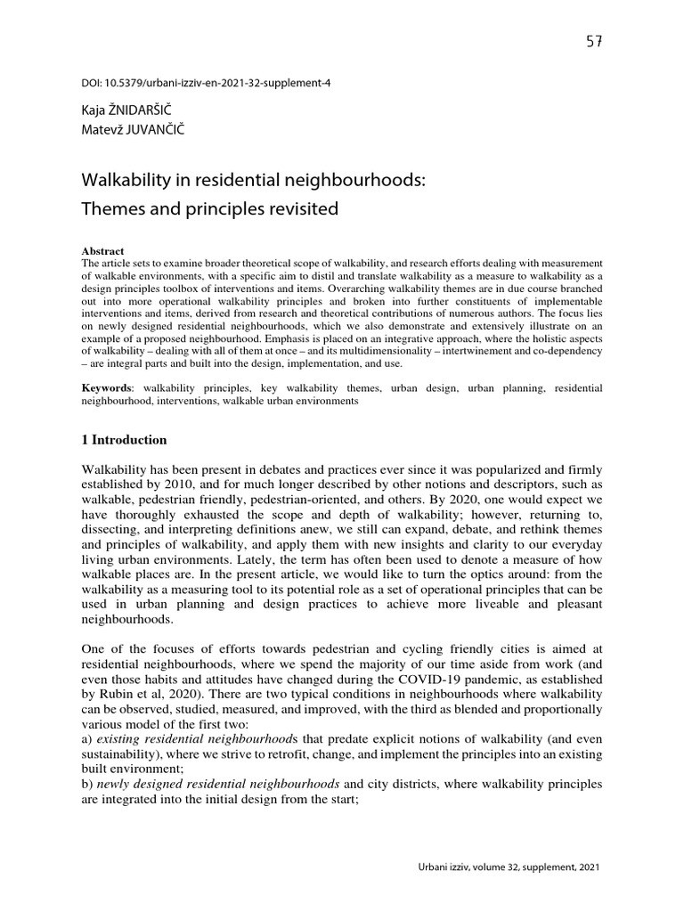 Walkability Principles for New Neighbourhoods | PDF | Urban Design ...