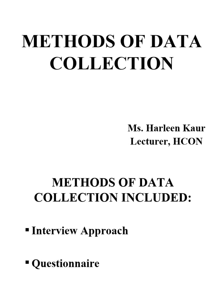 Methods of Data Collection 2 | PDF | Multiple Choice | Questionnaire