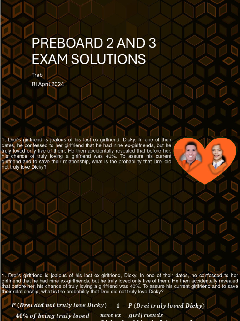 April2024 Preboard For Cele | PDF | Combinatorics | Applied Mathematics