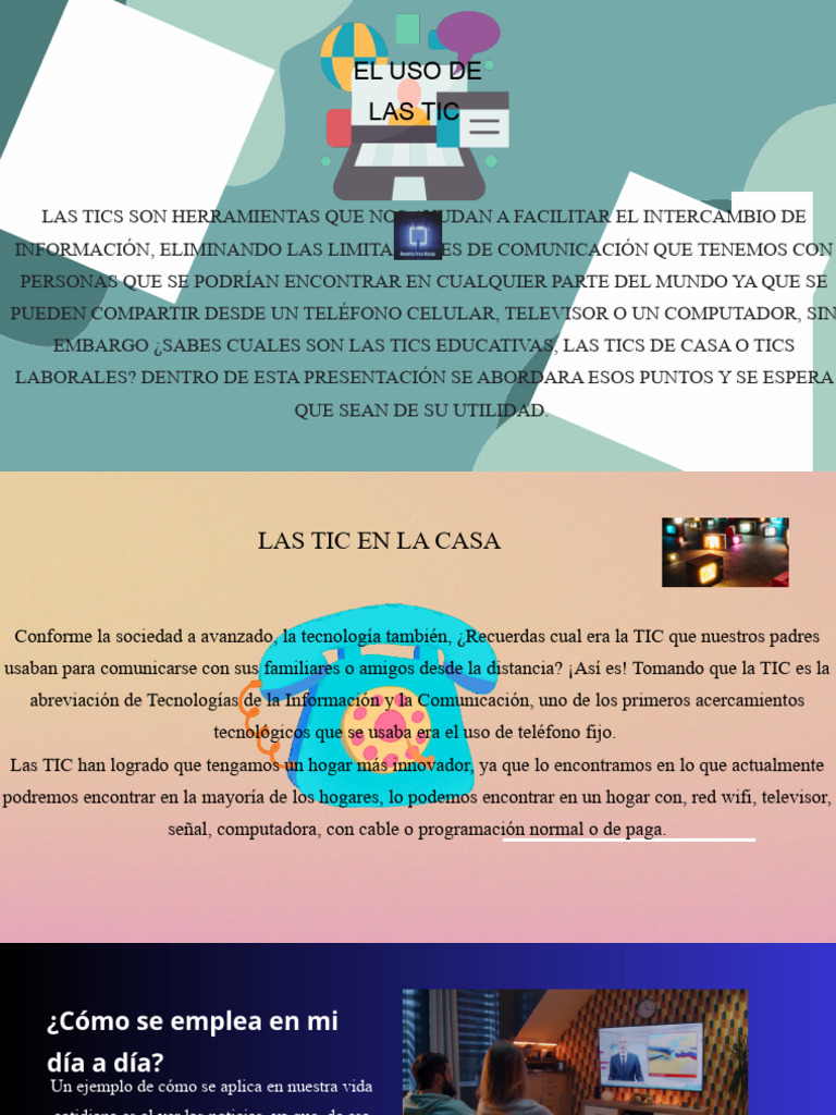 El Uso de Las Tic's | PDF | Tecnología de información y comunicaciones ...