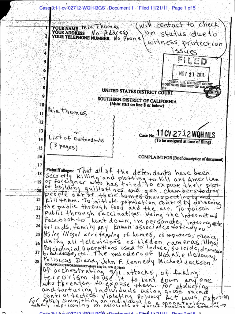 Thomas V Bush Complaint | PDF