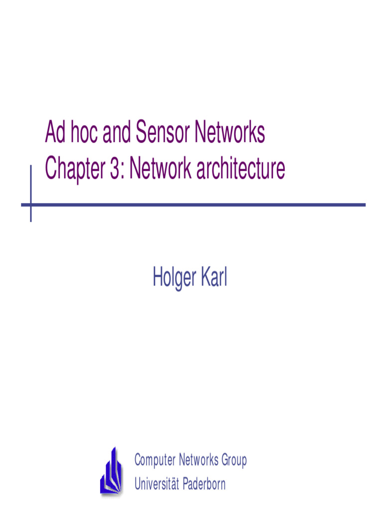 Unit 2 | PDF | Wireless Sensor Network | Wireless Ad Hoc Network