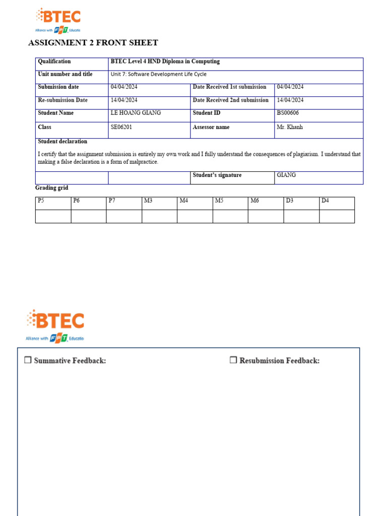 BTEC HND Computing Assignment Overview | PDF | Usability | Computer Security