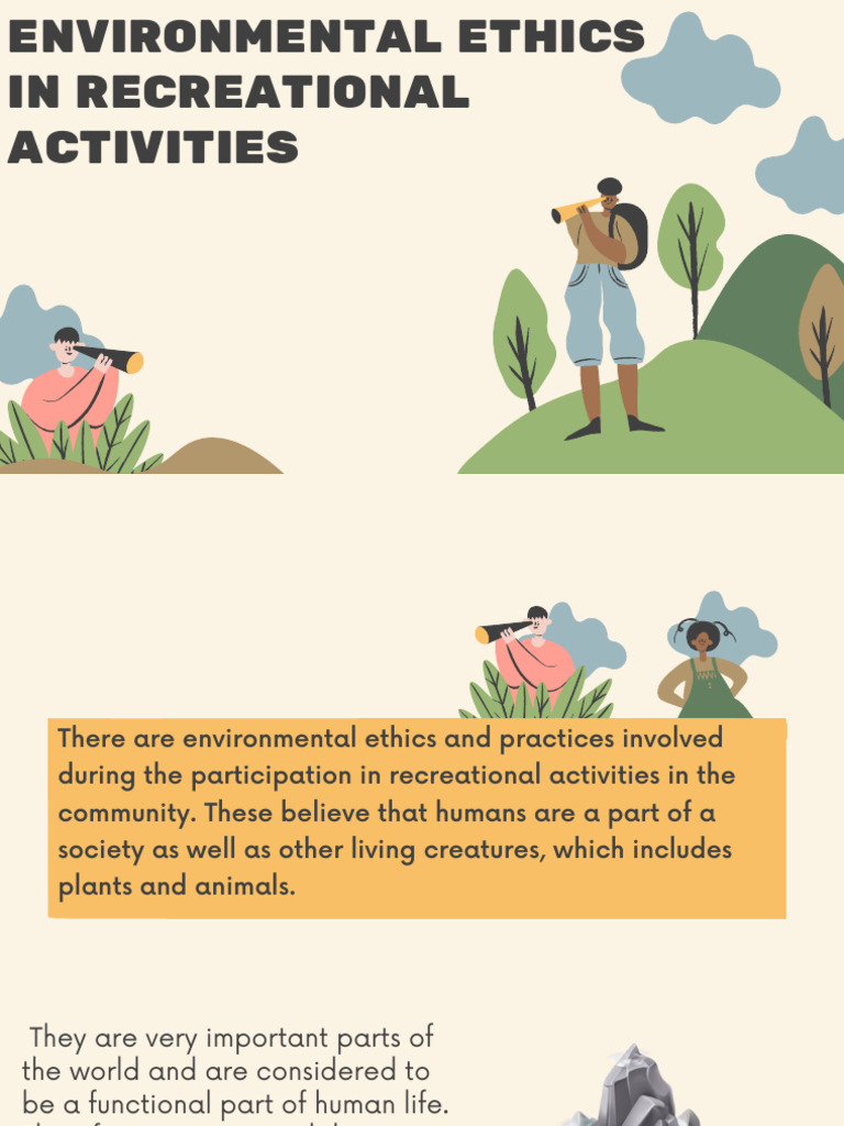 Environmental Ethics in Recreation | PDF | Camping | Natural Environment