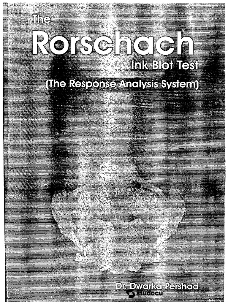 Dwarka Pershad, National Psychological Corporation - The Rorschach ...