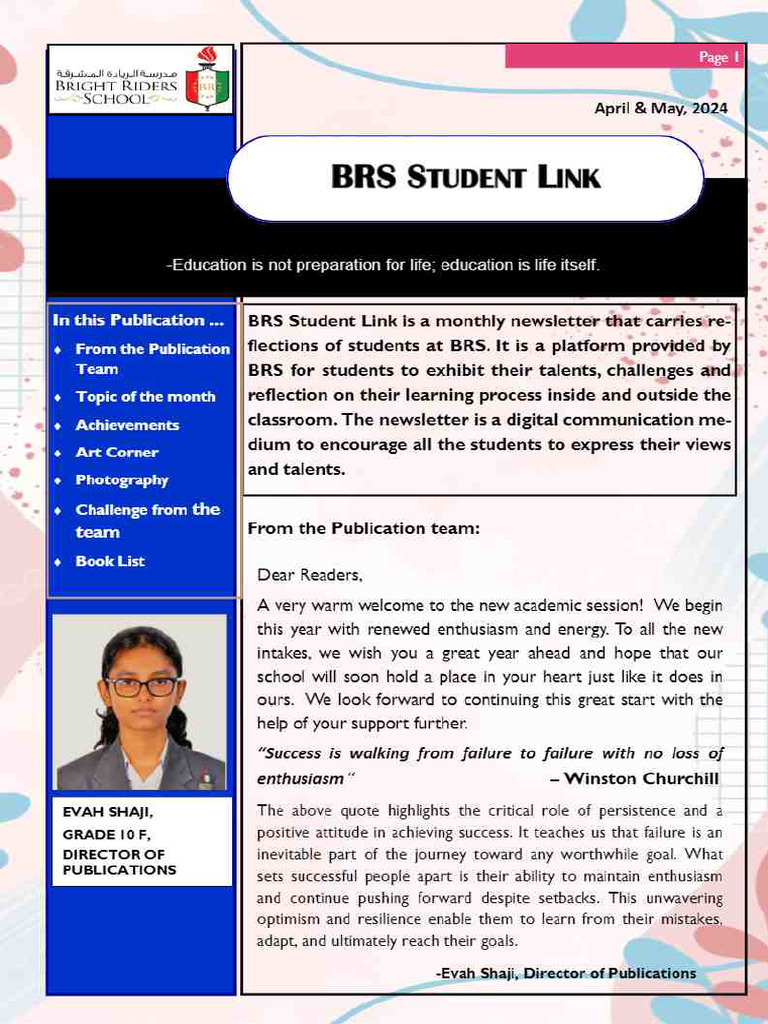 Student Link-April and May 2024 | PDF