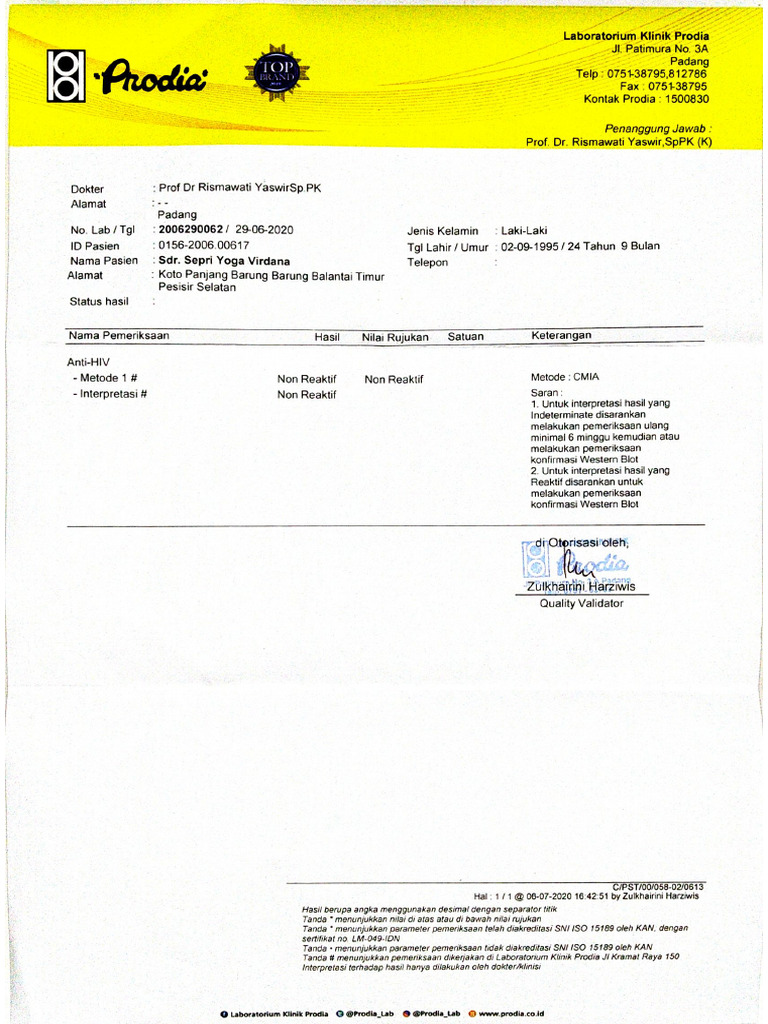 Hasil MCU Test - Yoga | PDF