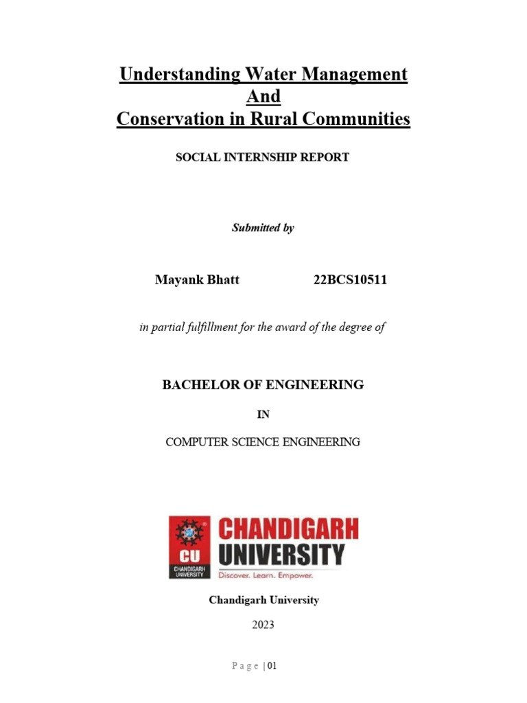 Week 1 Water Report | PDF | Water Resources | Water Conservation