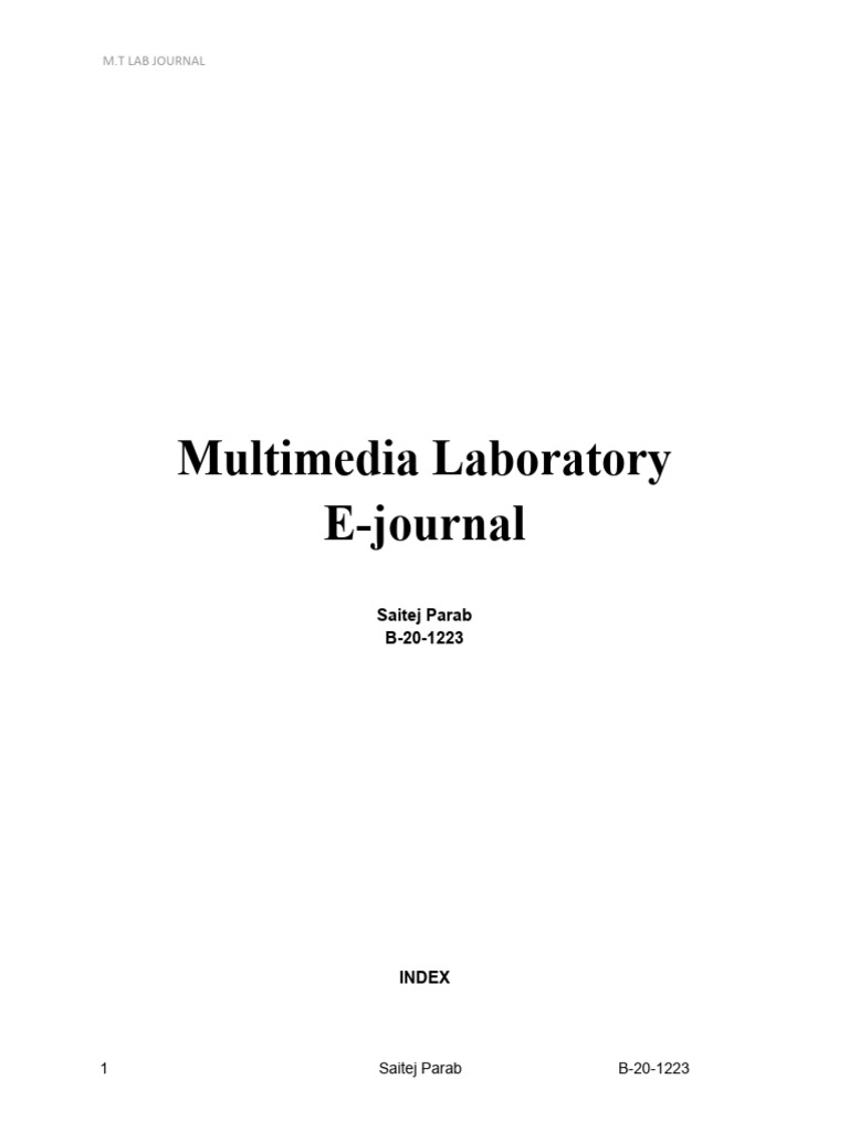MT Lab Journal B-20-1223 | PDF | Graphics | Image Editing
