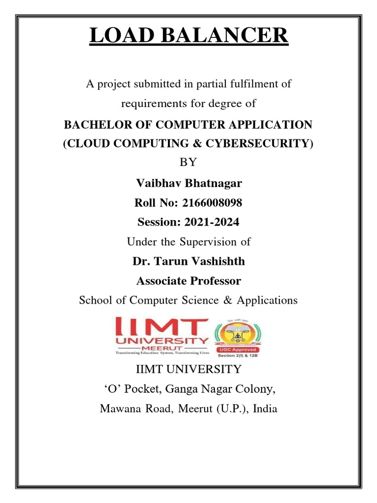 Final Load Balancer | PDF | Cloud Computing | Virtualization