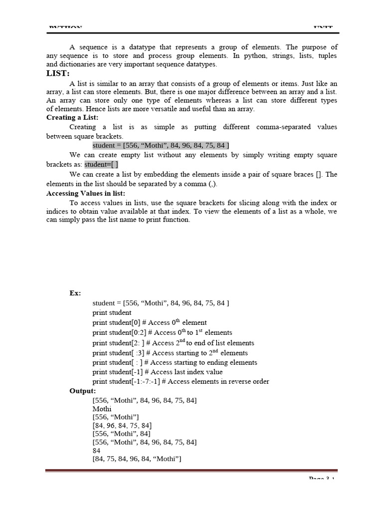 UNIT-3-converted-converted Pyt | PDF | Matrix (Mathematics) | Bracket