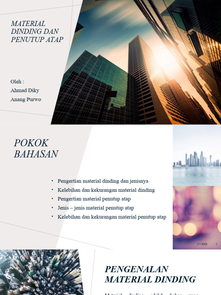 Material Dinding Dan Penutup Atap | PDF
