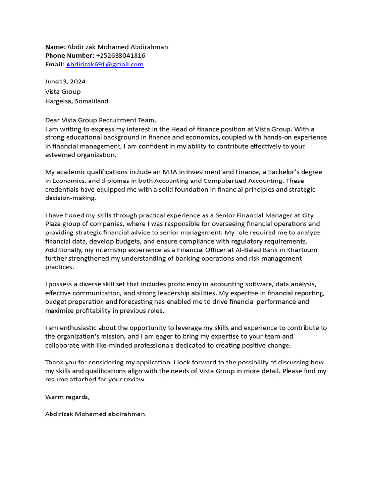 Abdirizak Mohamed Pdf Accounting Banks