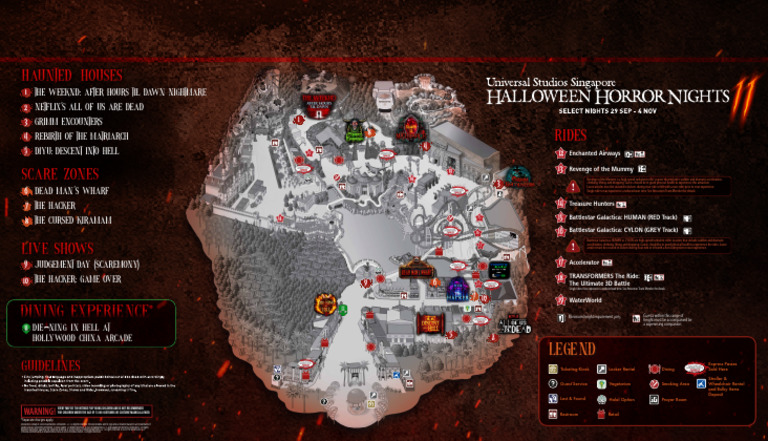 HHN - Park Map Singapore 2023 | PDF | Battlestar Galactica