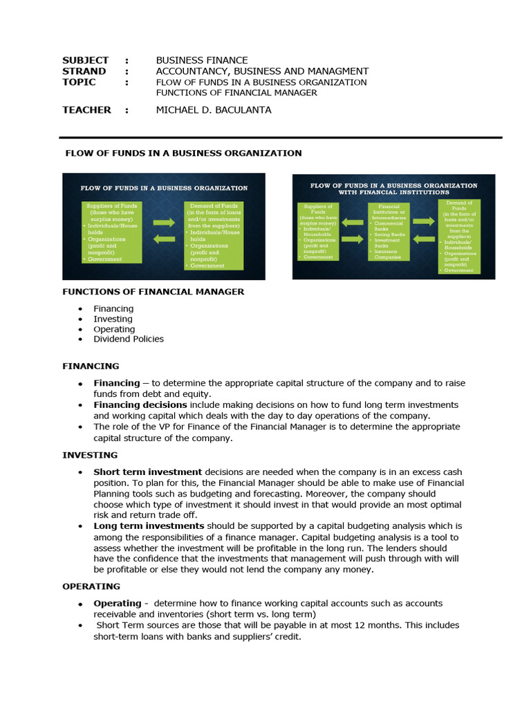 Flow of Funds | PDF | Dividend | Investing