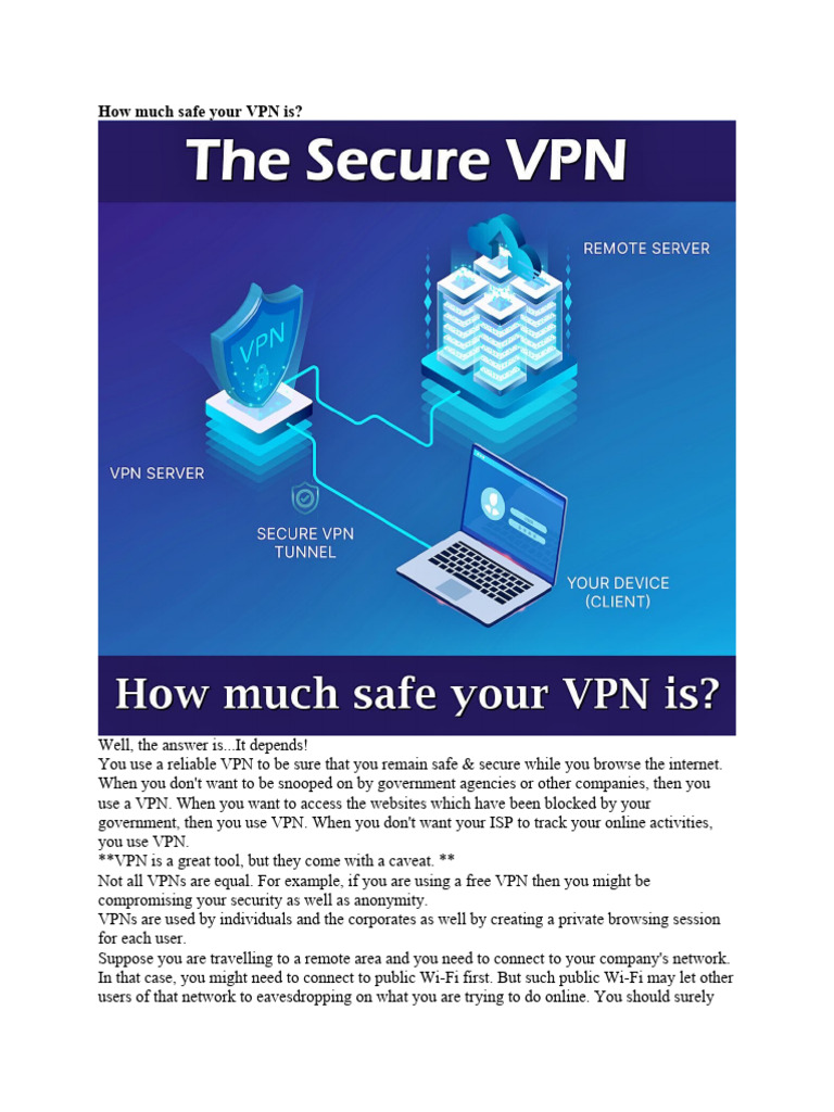 How Much Safe Your VPN Is | PDF | Virtual Private Network | Malware