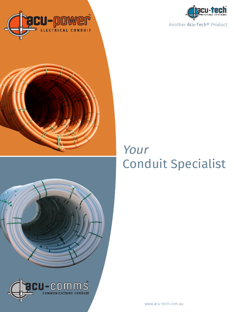 Acu Power and Acu Comms Catalogue | PDF | Pipe (Fluid Conveyance ...