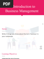 Introduction to Business Management Notes | PDF | Entrepreneurship ...