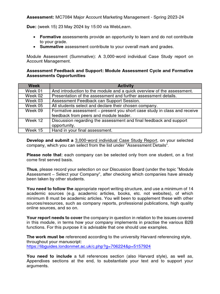 Assessment MC7084 V1.1 With Marking Scheme 2024 | PDF | Critical ...