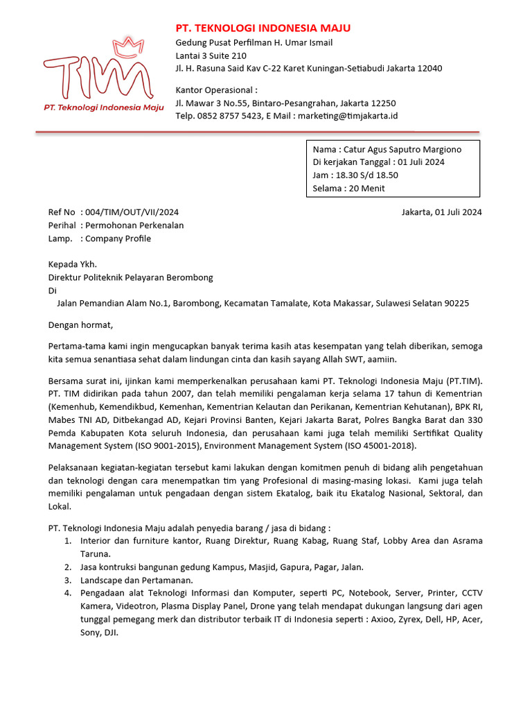 Tugas Word PT RSI | PDF