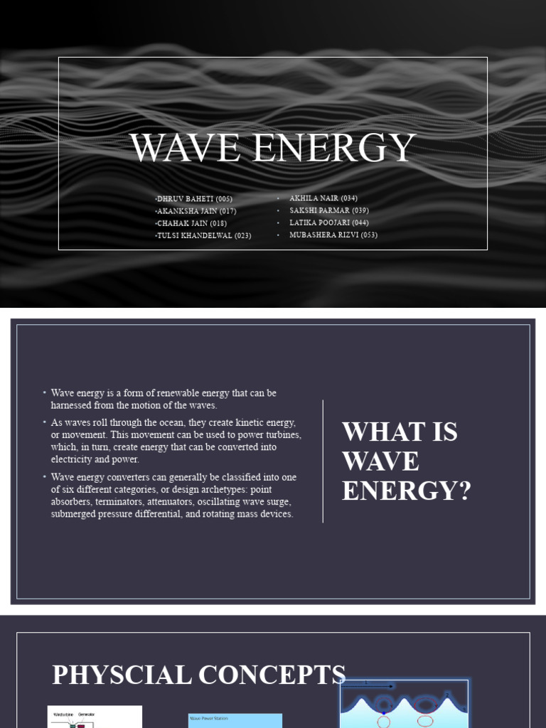 Group 03 - Abs - Wave Energy | PDF | Science & Mathematics