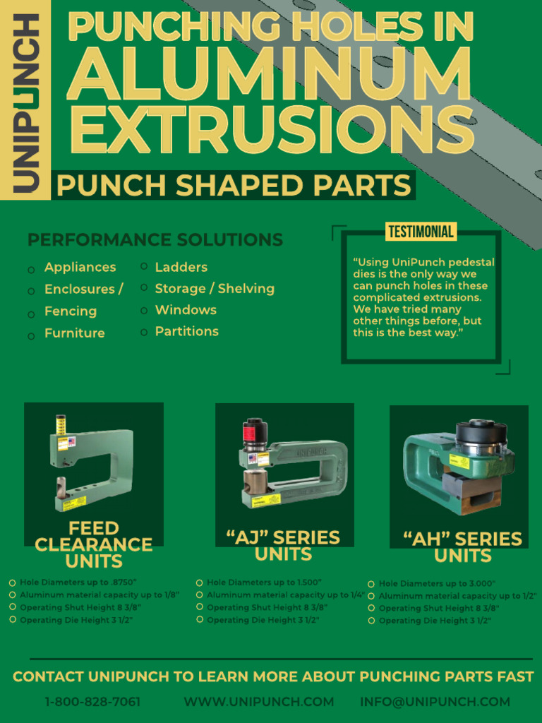 Punch Aluminum Extrusions PDF | PDF