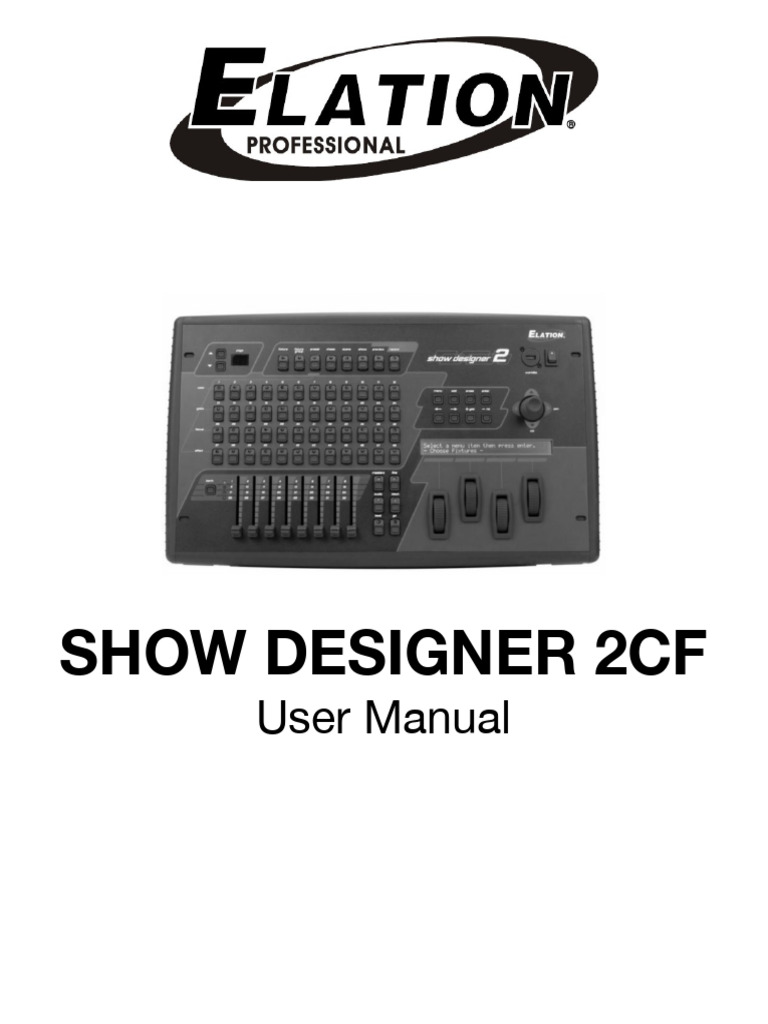 Elation Show Designer 2cf User Manual | PDF | Computer File | Menu ...