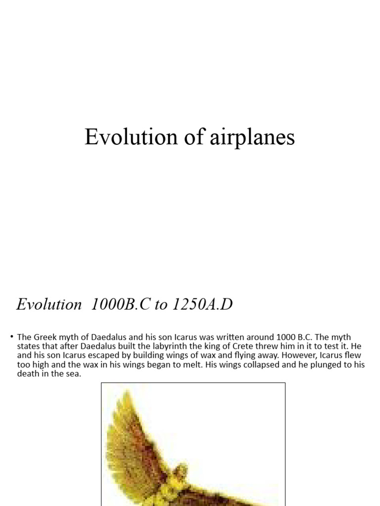 History of Airplane Evolution | PDF | Airplane | Wright Flyer