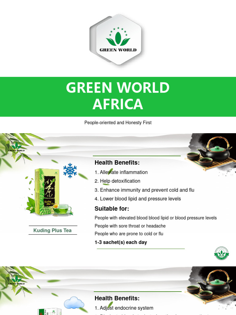 Green World Health Products Overview | PDF | Immune System | Menopause