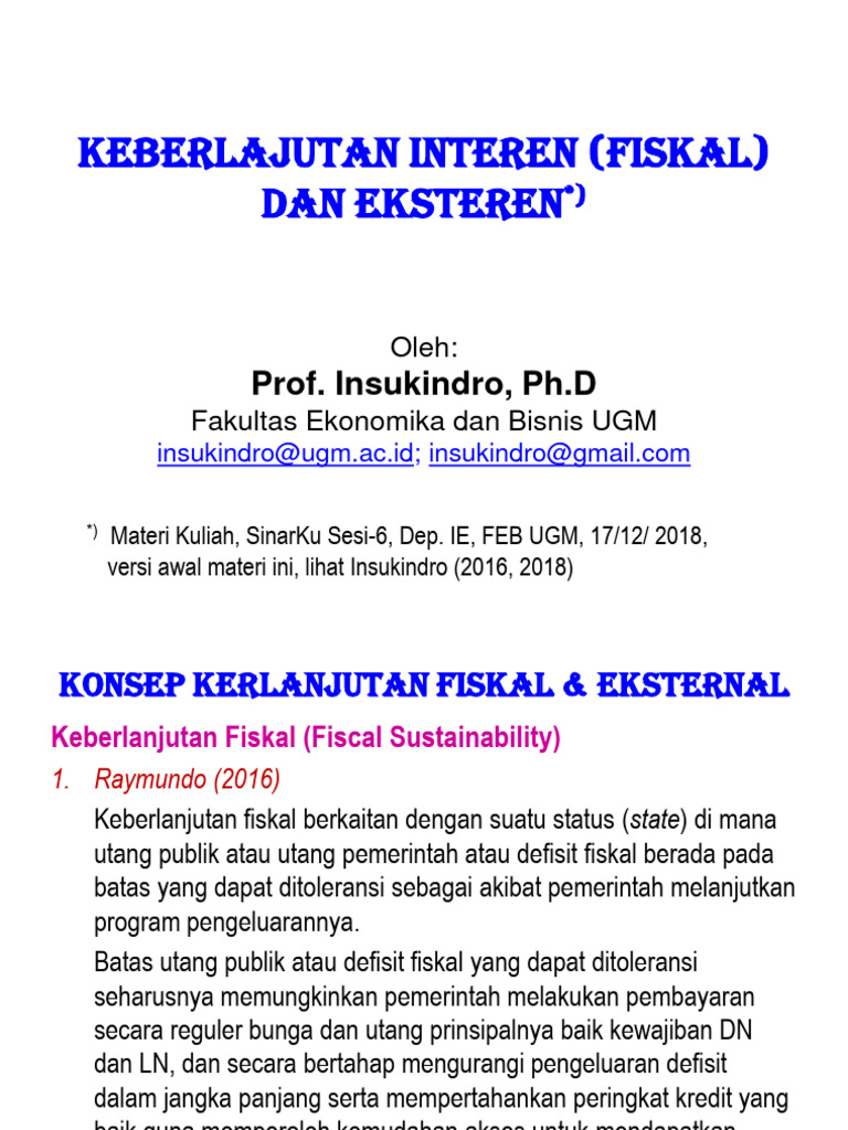 Keberlanjutan Interen Vs Eksteren | PDF