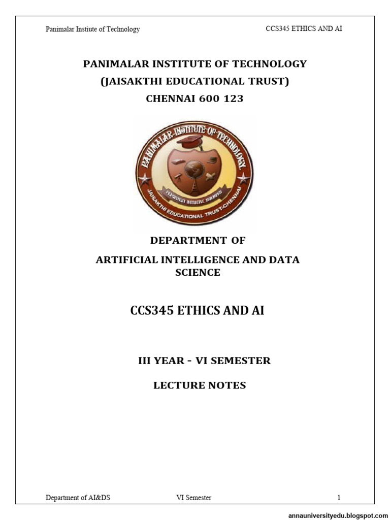Ethics and Ai Notes | PDF | Artificial Intelligence | Intelligence (AI ...