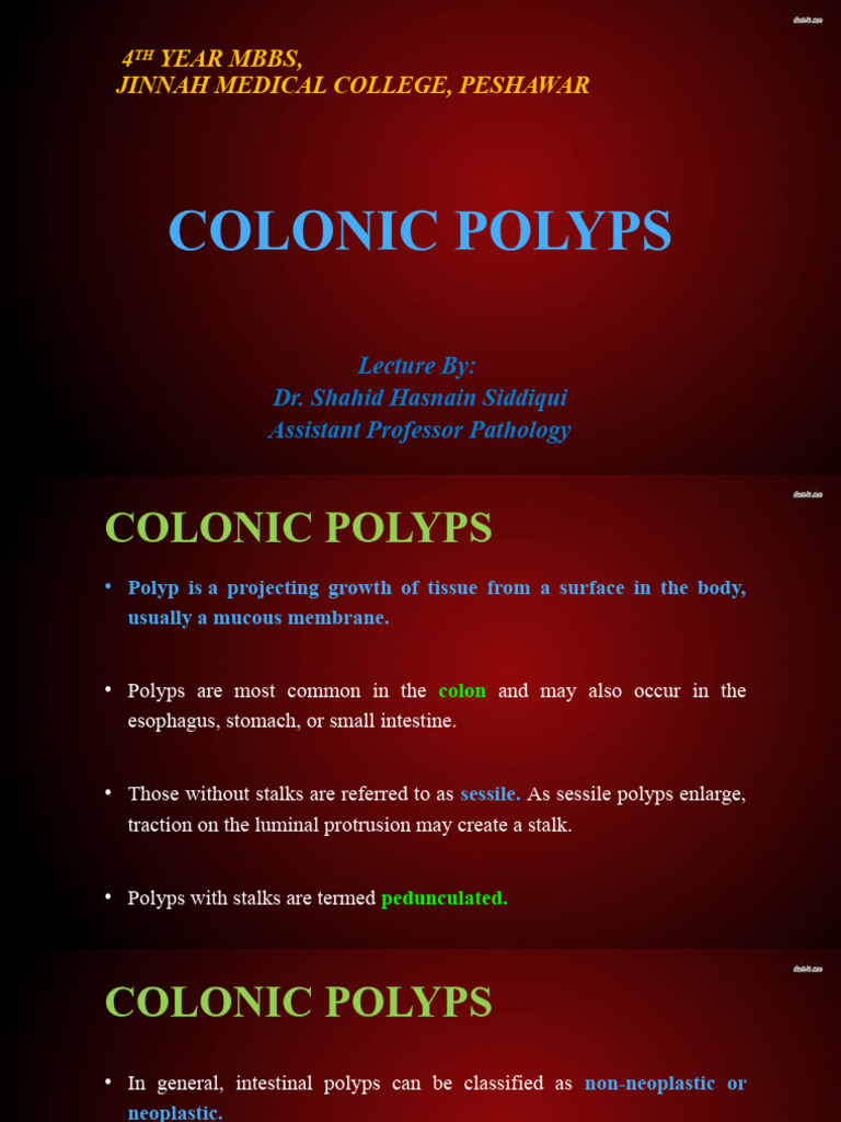 Colonic Polyps | PDF | Adenoma | Colorectal Cancer