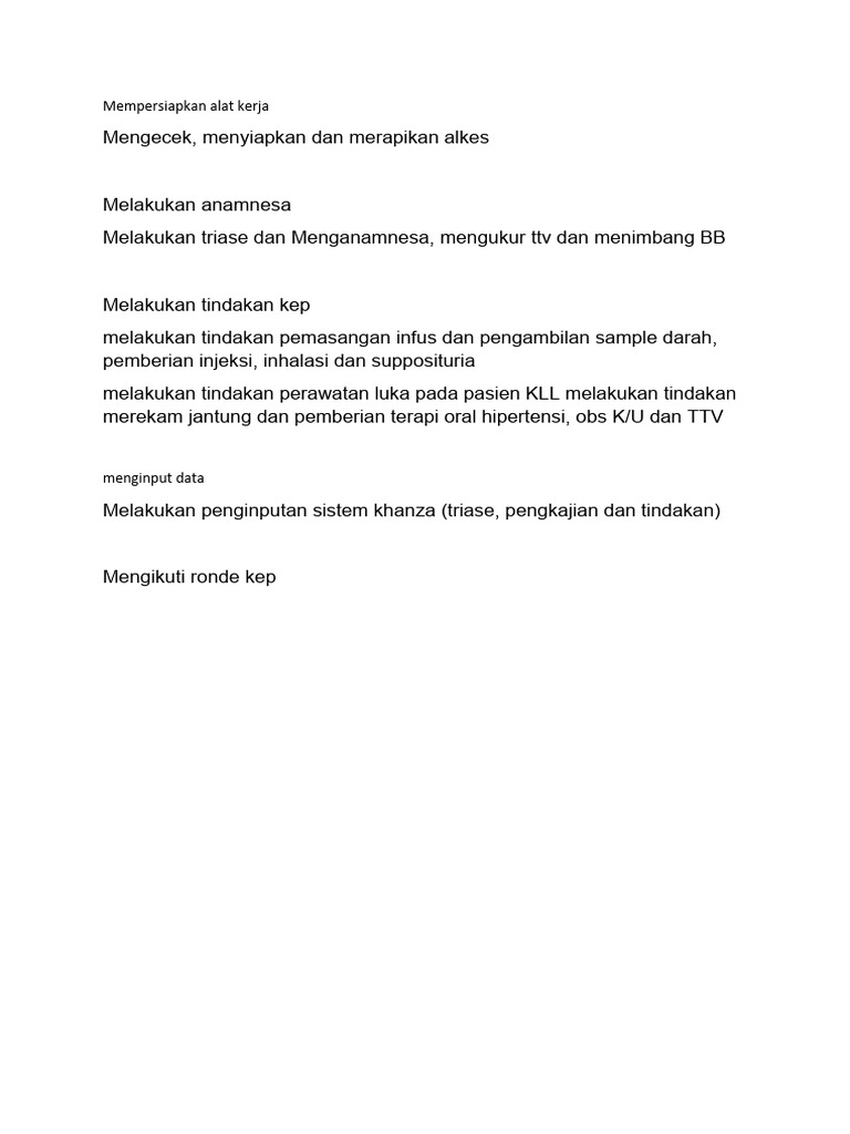 Contoh Ekin Rsud Kembangan | PDF