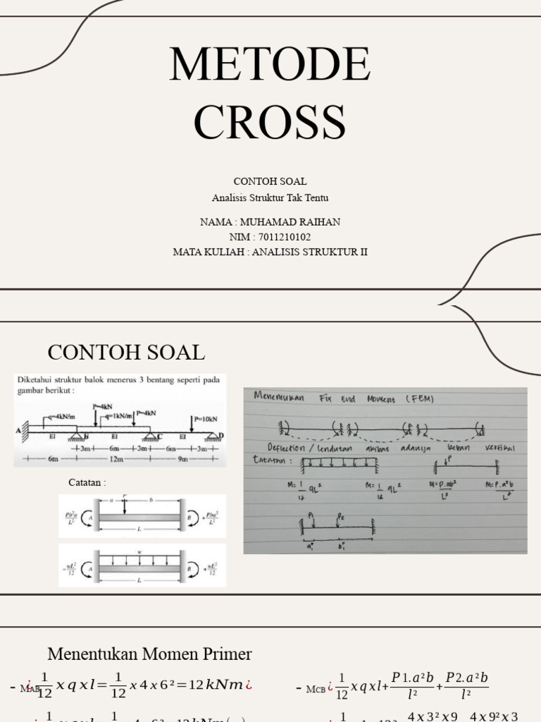 Metode Cross untuk Analisis Struktur | PDF | Intelligence Agencies ...