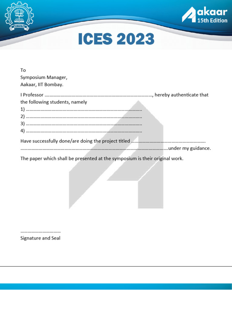 Authentication Letter | PDF