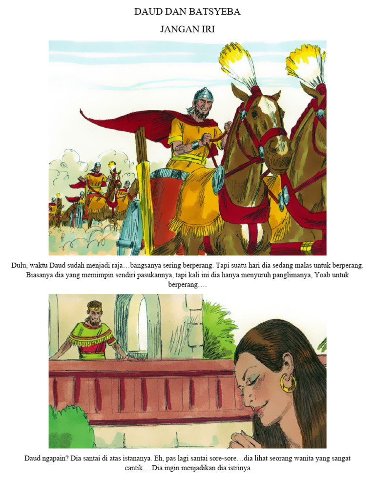 Cerita Sekolah Minggu Daud Dan Batsyeba | PDF
