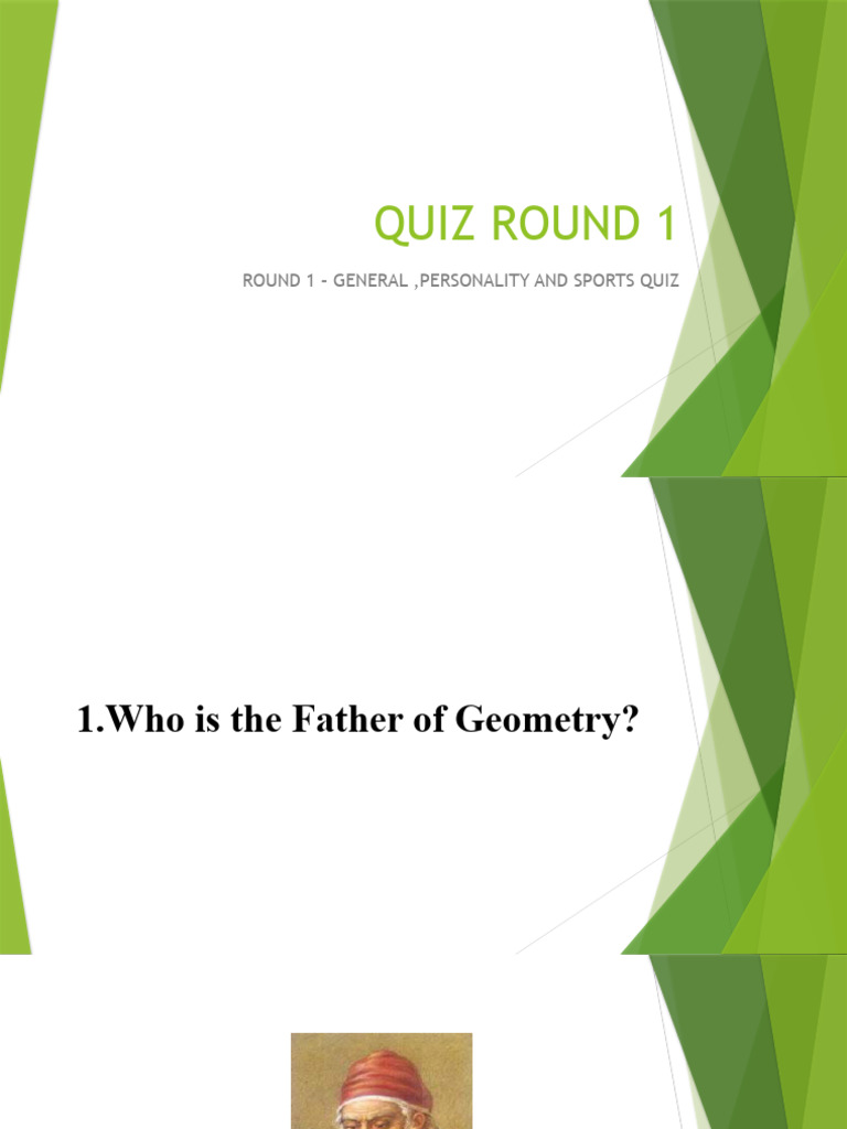 Quiz Round 1 | PDF | Summer Sports | Sports
