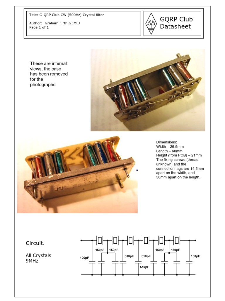 Club CW Filter | PDF