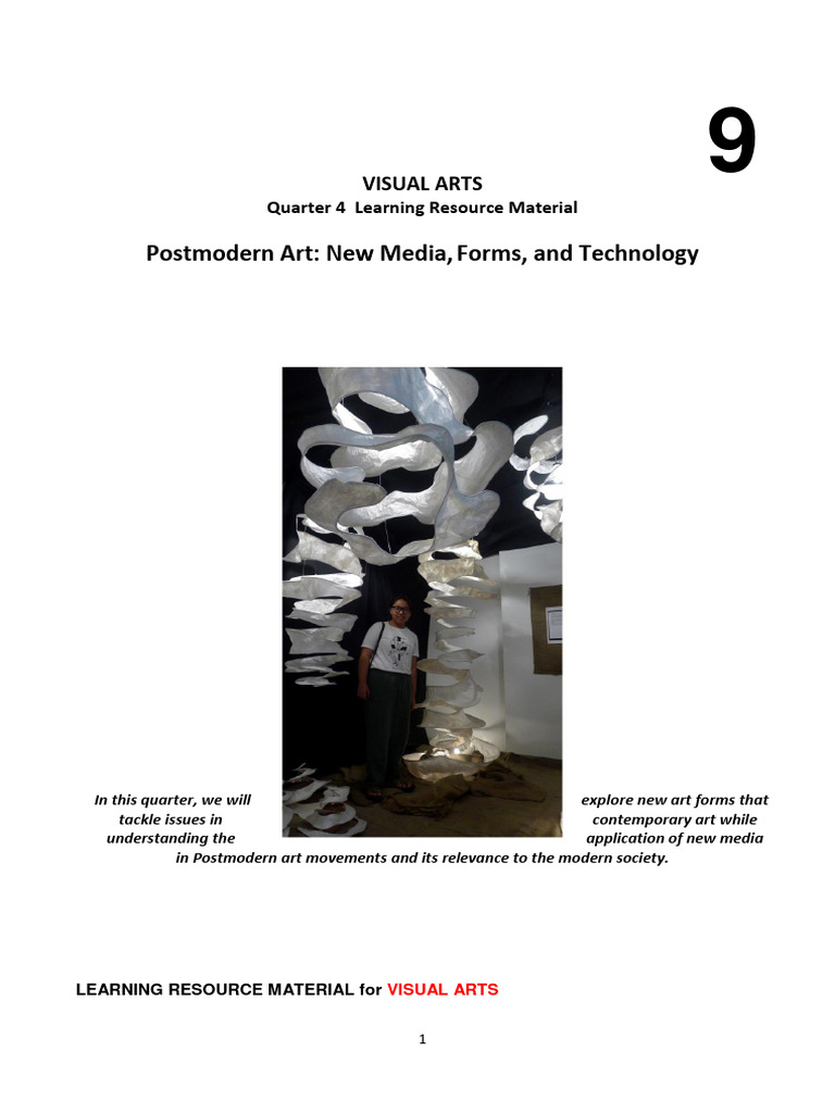 Q4 Visual Arts Grade 9 | PDF | Learning | Installation Art