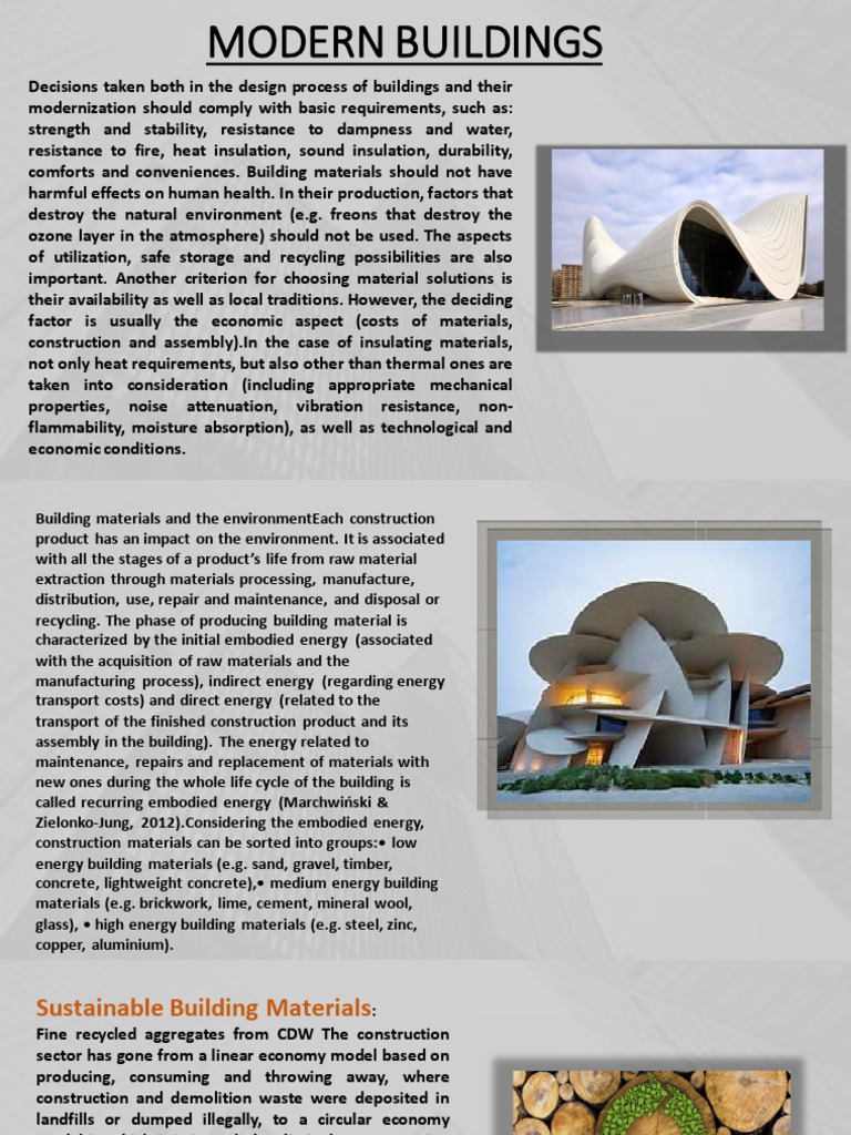 Modern Buildings | PDF | Building Materials | Wound
