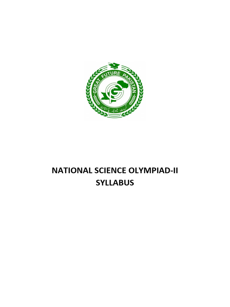 NSO Syllabus | PDF | Science