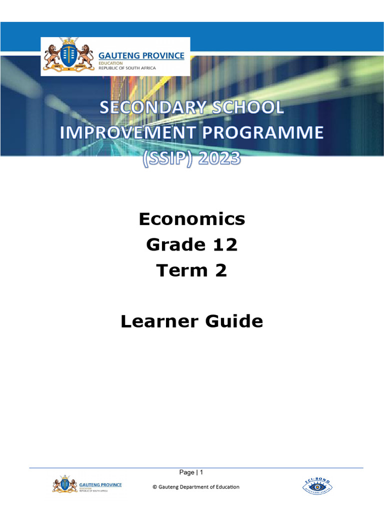 Economics Learner Guide Sci Bono-Approved Version | PDF | Monopoly ...