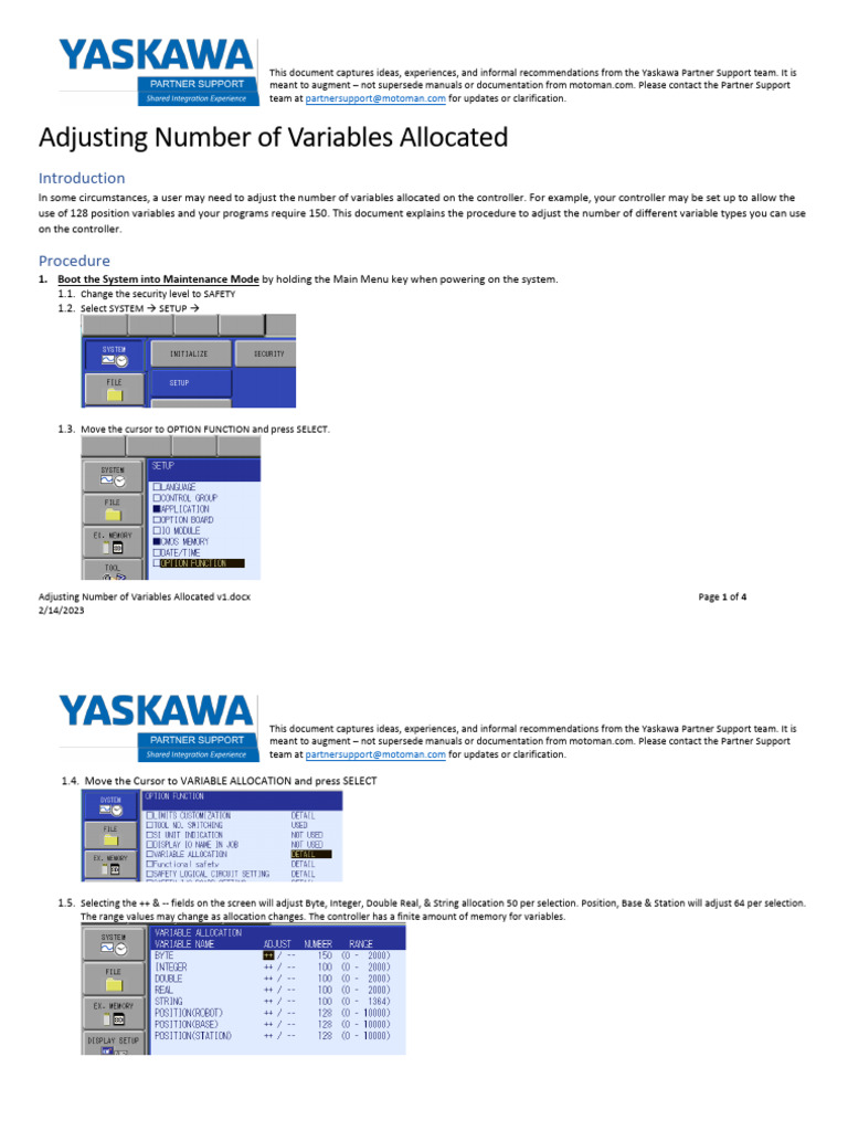 Adjusting Number Of Variables Allocated V1 Pdf Cursor User Interface Computer Engineering