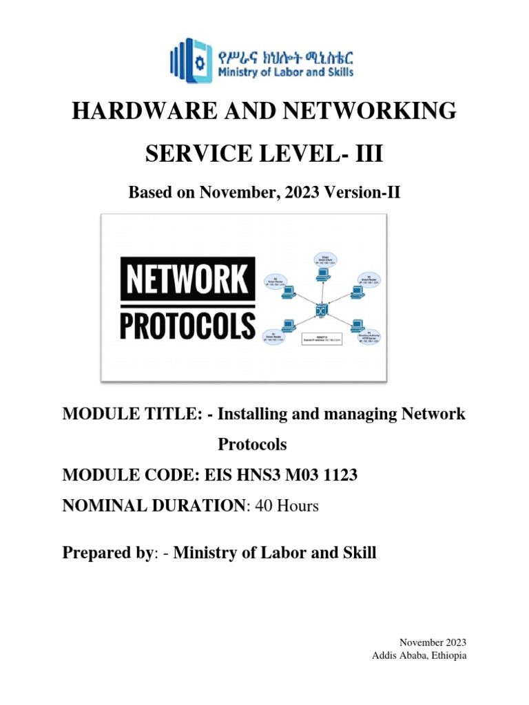 M03 - Install and Manage Network Protocols | PDF | Ip Address | Computer Network
